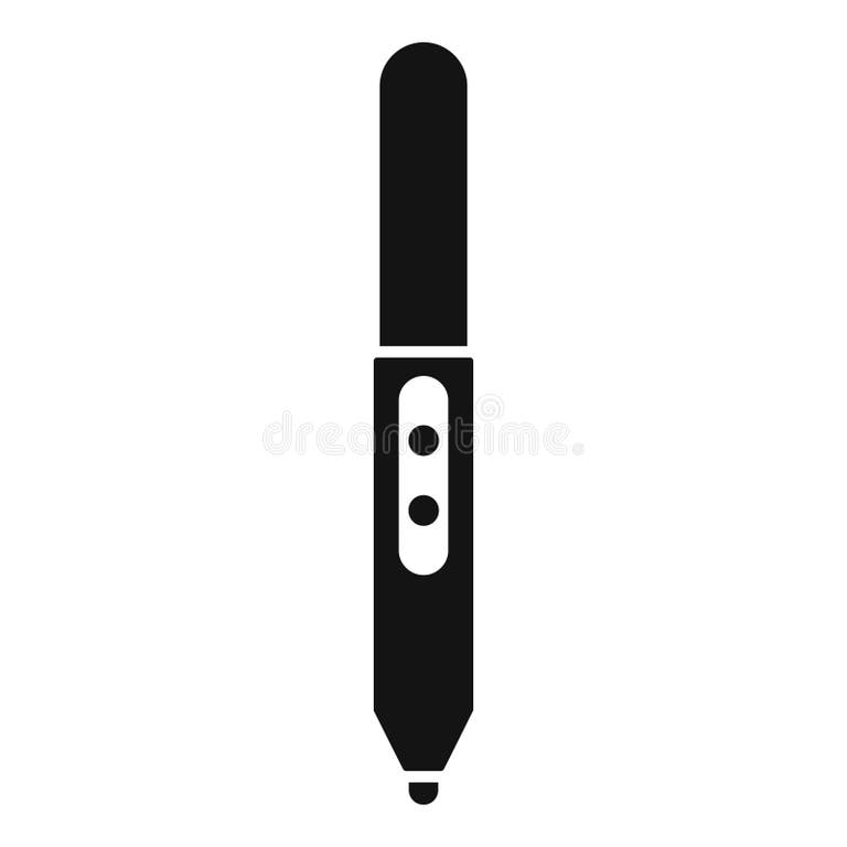 Electronic Pen Tool for Tablet Drawing Icon Simple Style Stock Vector ...