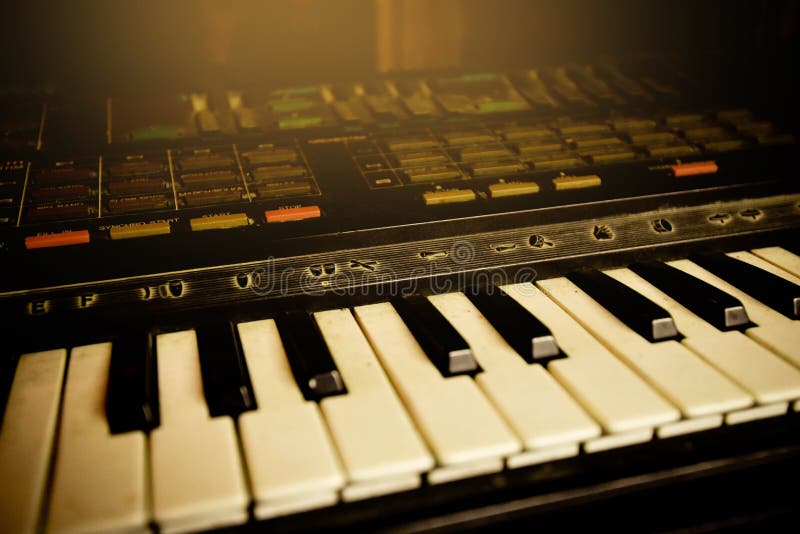 Electronic piano keyboard stock image. Image of parts - 97769137