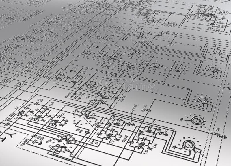 Electronic plan stock illustration. Illustration of mechanics - 9232876