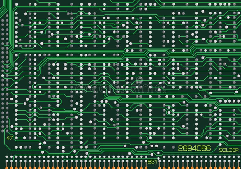Electronic plate stock vector. Illustration of plate, electronics - 9761963