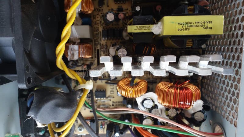 Electronic Power Supply Circuit Stock Image - Image of transformer ...