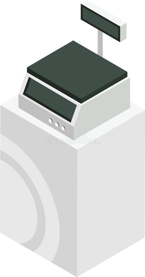 Electronic Price Computing Scale with a Customer Display Standing on a ...