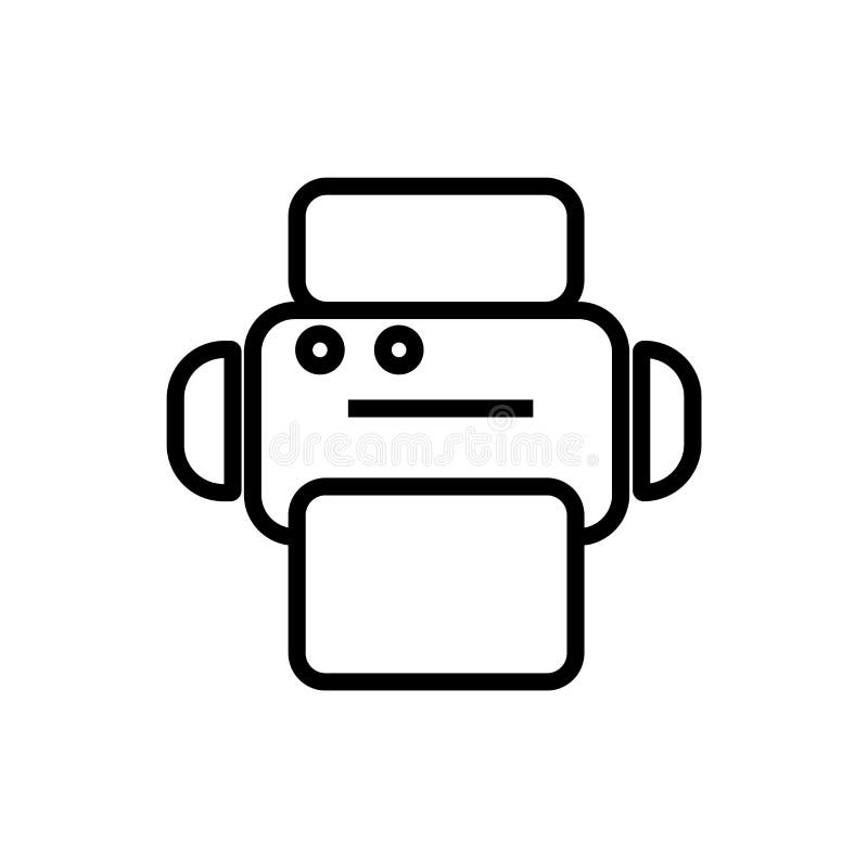 Electronic Print Machine Icon Vector Sign and Symbol Isolated on White ...