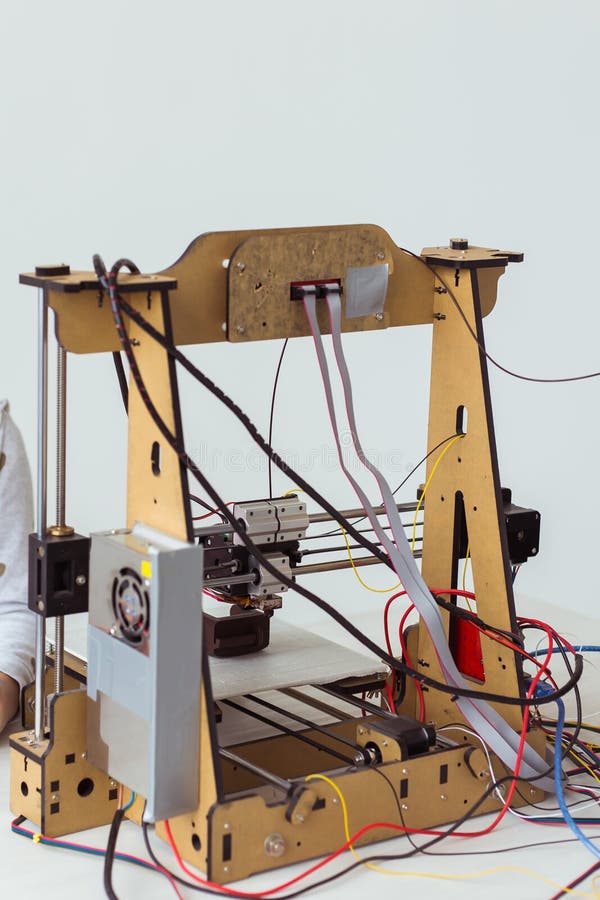 Electronic Printer during Work in School Laboratory, 3D Printer, 3D ...