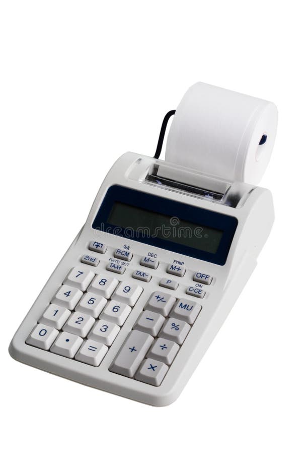 Adding Machine Tape stock image. Image of tape, calculator - 7695405