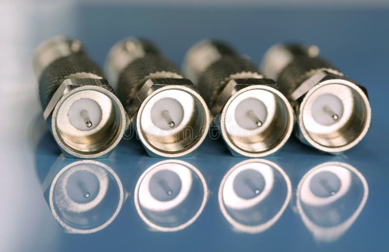 Electronic Probes stock image. Image of four, line, reflection - 7148753