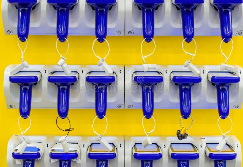 Electronic Product Scanner in the Store. Contactless Purchase of Goods ...