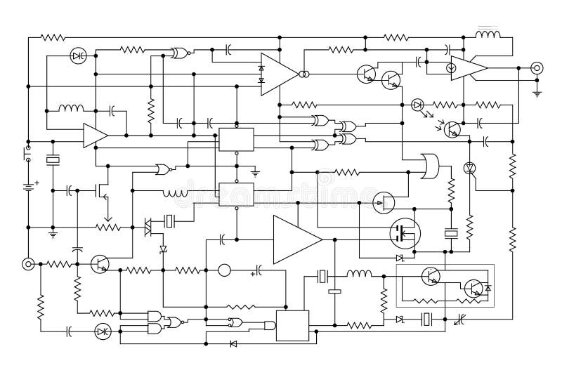 Electronic project stock vector. Illustration of design - 20375172