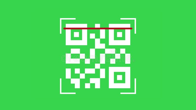 Electronic QR Code Scanner and Bar Code Art Icon Animated Scanner Icon ...