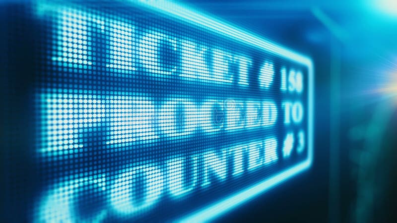 Electronic Queue Management System, Ticket Number Proceed To Counter ...