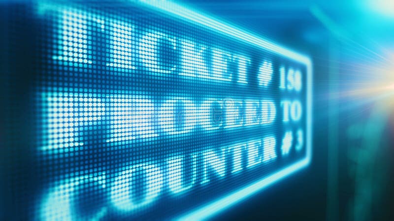 Electronic Queue Management System, Ticket Number Proceed To Counter ...