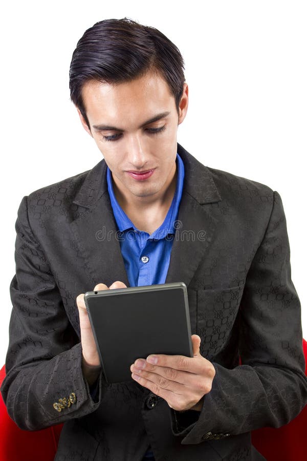 Electronic Reader stock photo. Image of person, ebook - 28197998
