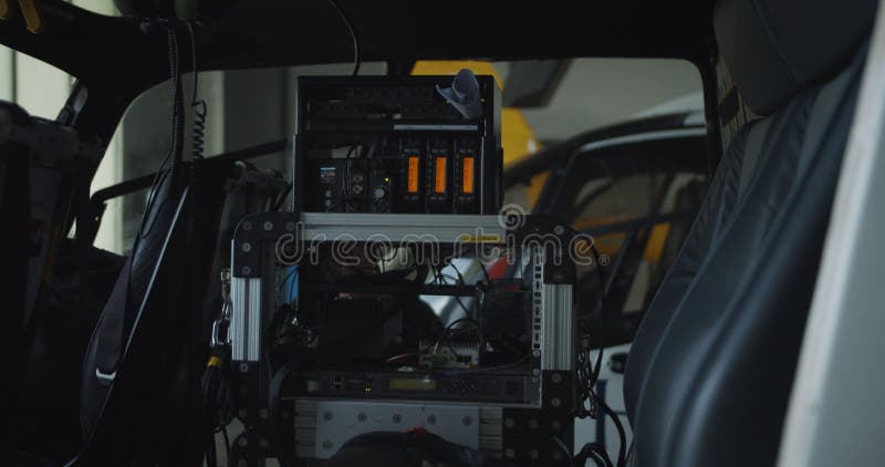 Electronic Recording Device Installed Inside Helicopter Cabin ...