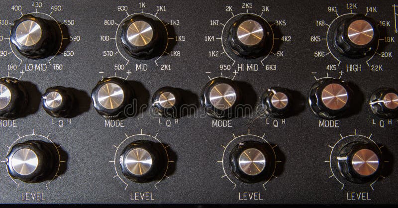 Electronic Recording Studio Stock Image - Image of effect, broadcast ...