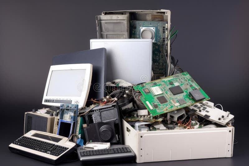 Computer Recycling Electronic Waste Stock Illustrations – 543 Computer ...
