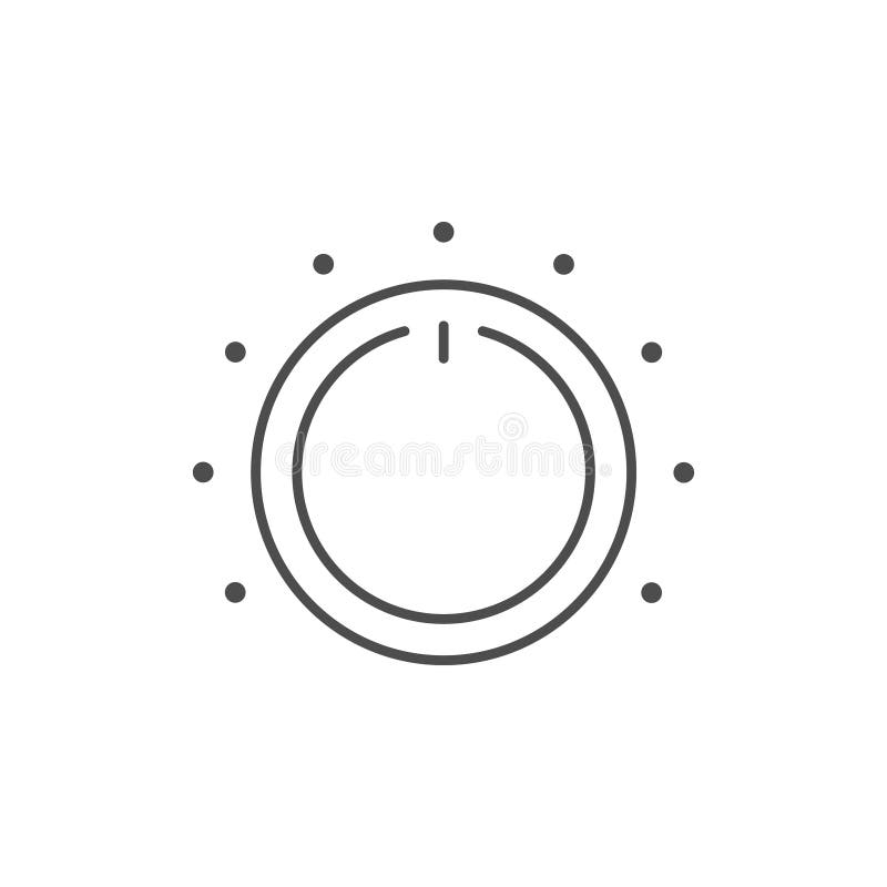 Electronic Regulator Line Outline Icon Stock Vector - Illustration of ...