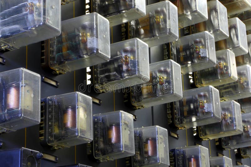 Relays and Equipment on the Railway. Stock Photo - Image of relay ...