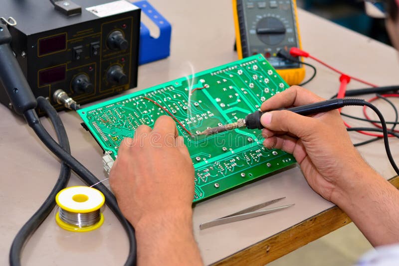 Electronic repairman stock photo. Image of macro, lead - 94102354