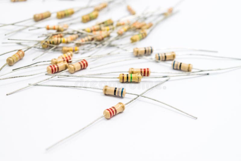 Electronic Resistor Components Stock Image - Image of electricity ...