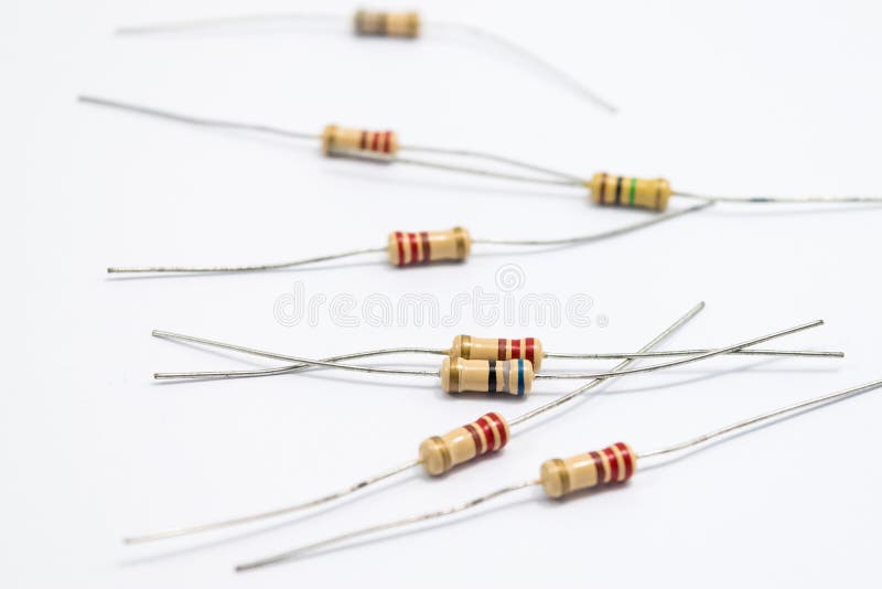 Electronic Resistor Components Stock Image - Image of electricity ...