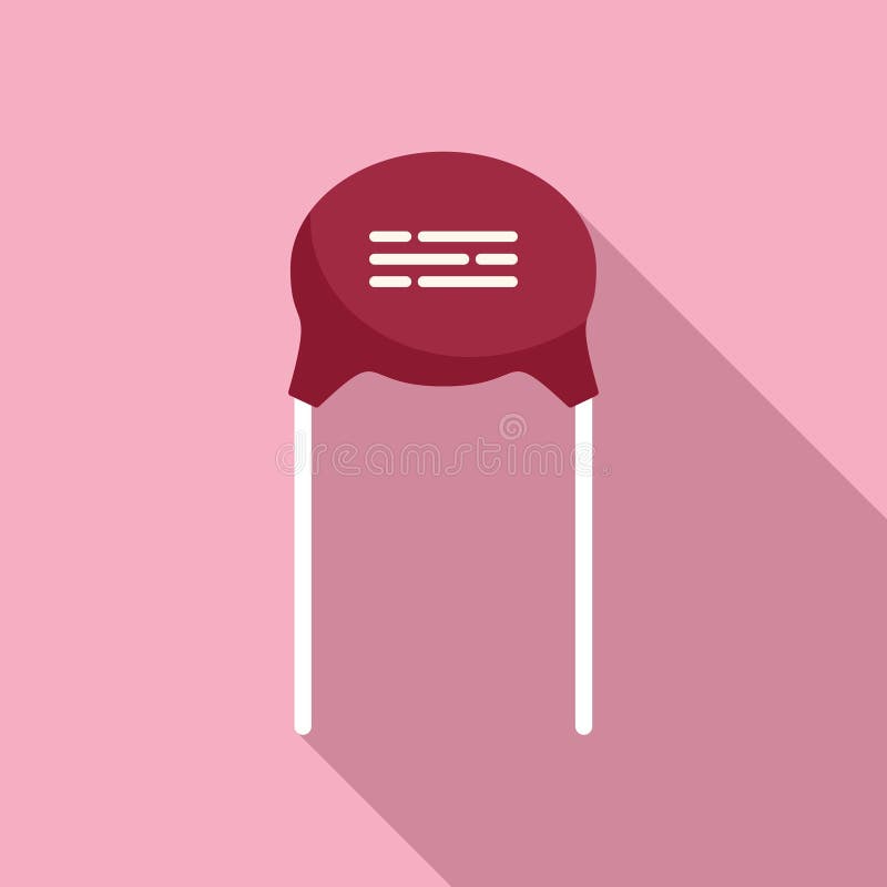 Electronic Resistor Icon Flat Vector. Electric Circuit Stock ...