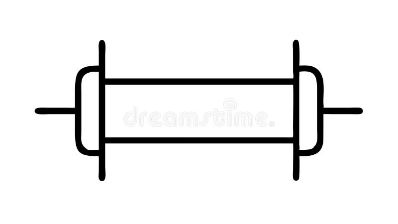 Electronic Resistor Outline Symbol for Circuits Technology and ...