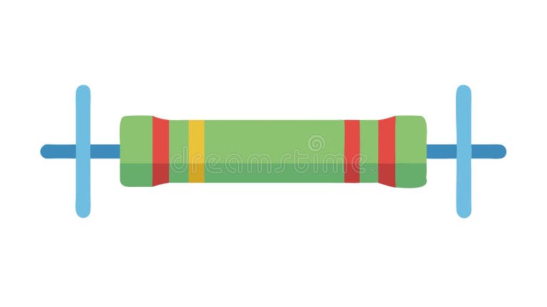Electronic Resistor Vector Graphic, Vector Design Generative AI Stock ...