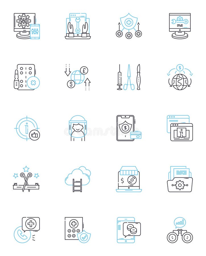 Electronic Retail Linear Icons Set. Gadgets, Devices, Technology ... Electronic Retail Linear Icons Set. Gadgets, Devices, Technology ...