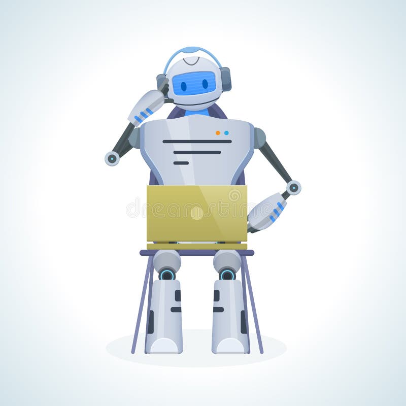 Electronic Robot, Chat Bot, Humanoid. Technical Support, Communication ...