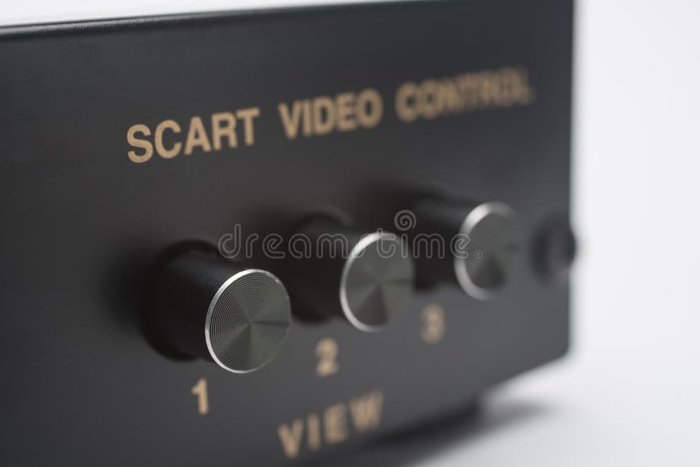Electronic scart switch stock image. Image of vintage - 89900429