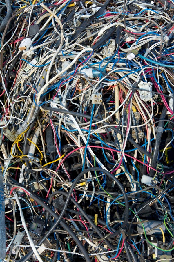 Electronic Scrap Background Stock Image - Image of garbage, computer ...