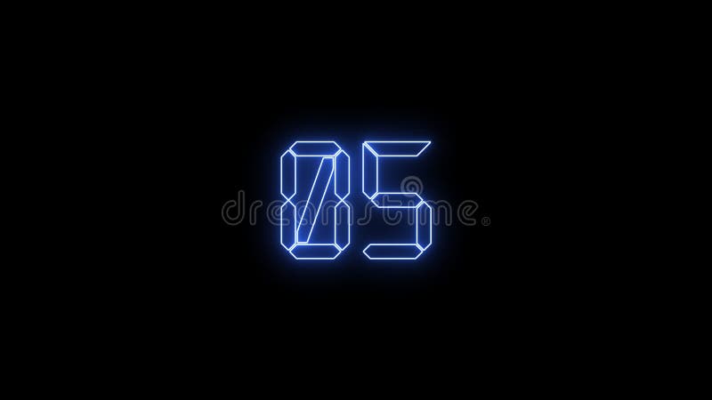 10 Second Blue Countdown Timer Animation Stock Footage - Video of start ...