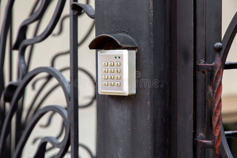 Electronic Security Lock for Access with Buttons. Stock Image - Image ...
