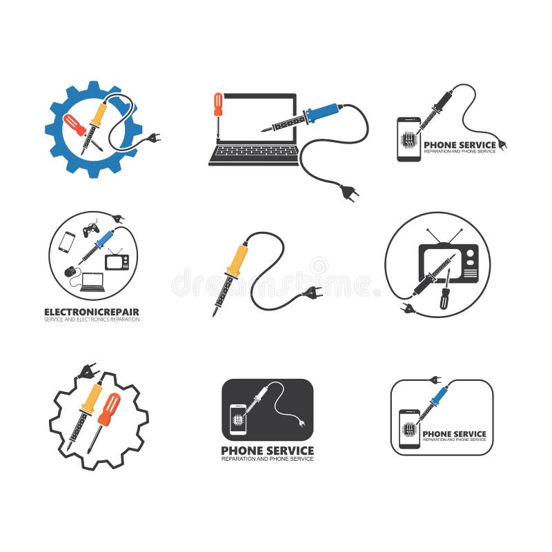 Electronic Service and Repair Icon Vector Illustration Design Stock ...