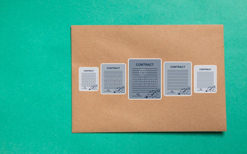 Electronic Signature. Document Management Stock Illustration ...