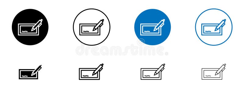 Electronic Signature Icon Vector Stock Vector - Illustration of button ...