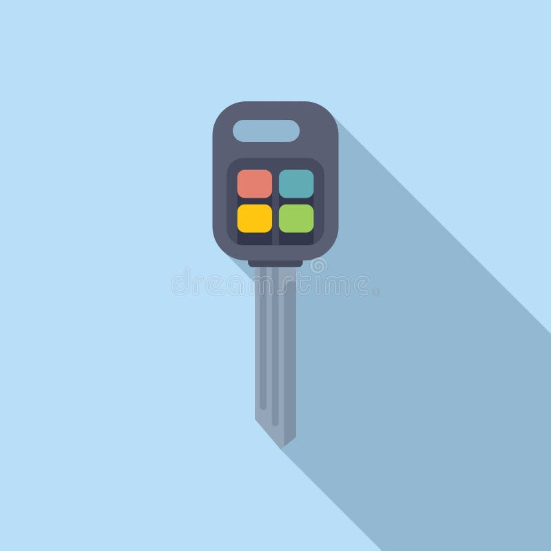 Electronic Smart Key Icon Flat Vector. Access Security Stock Vector ...