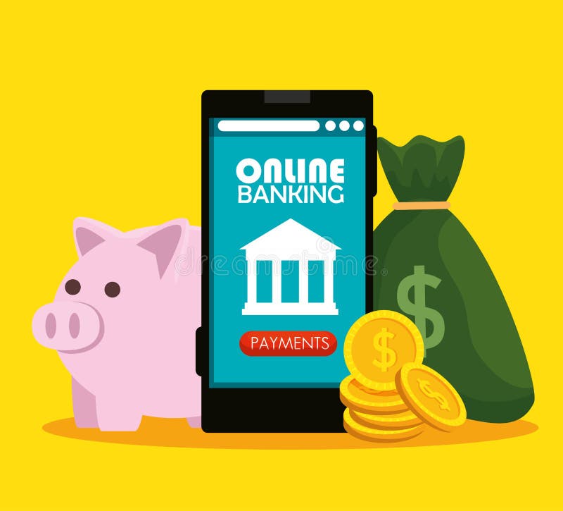 Electronic Smartphone with Online Banking Technology and Money Bag ...