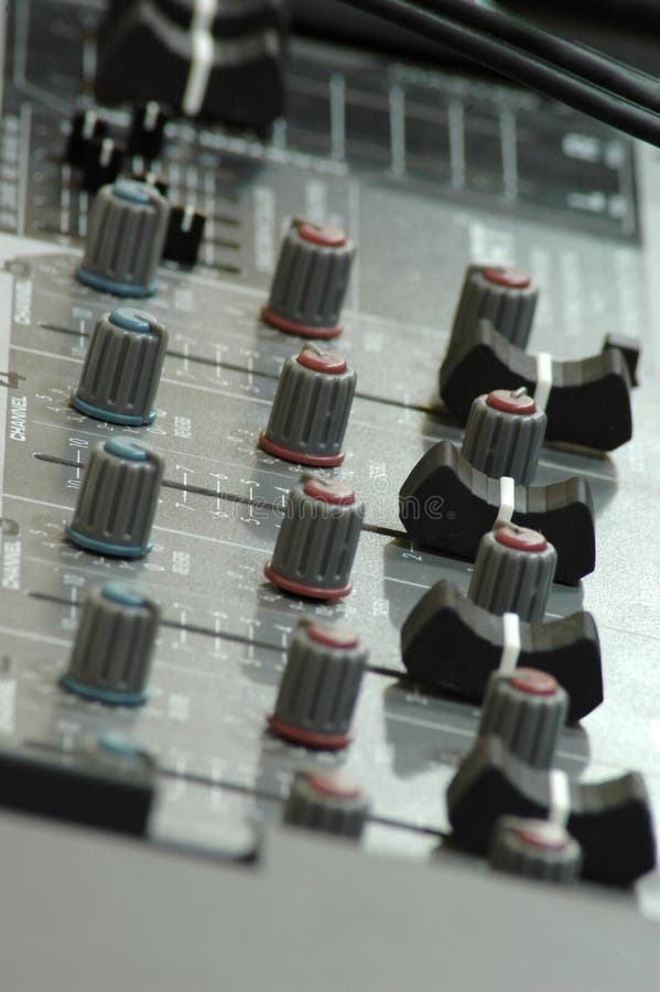 Electronic sound equipment stock photo. Image of levels - 13900086