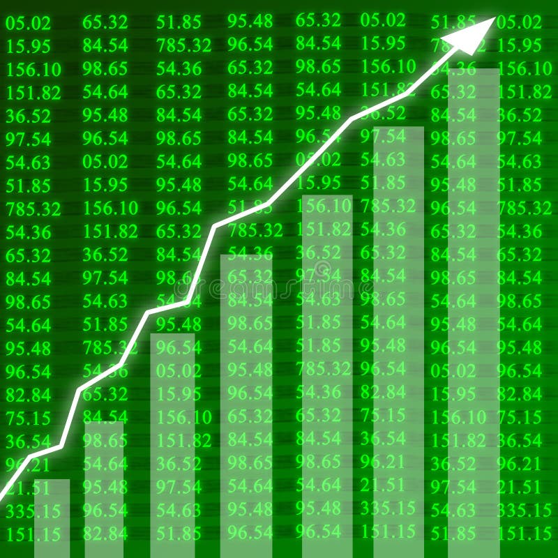 Rising stock numbers stock illustration. Illustration of community ...