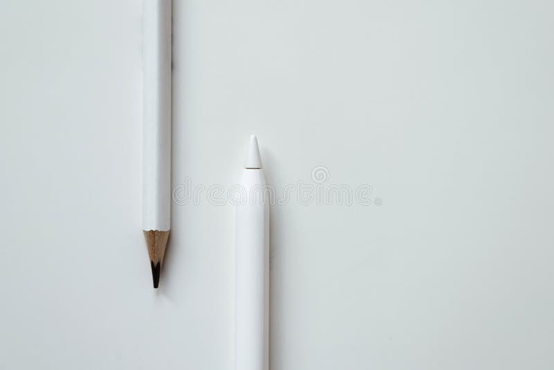 Electronic Stylus and Wooden Plain Pencil, Technology Development ...