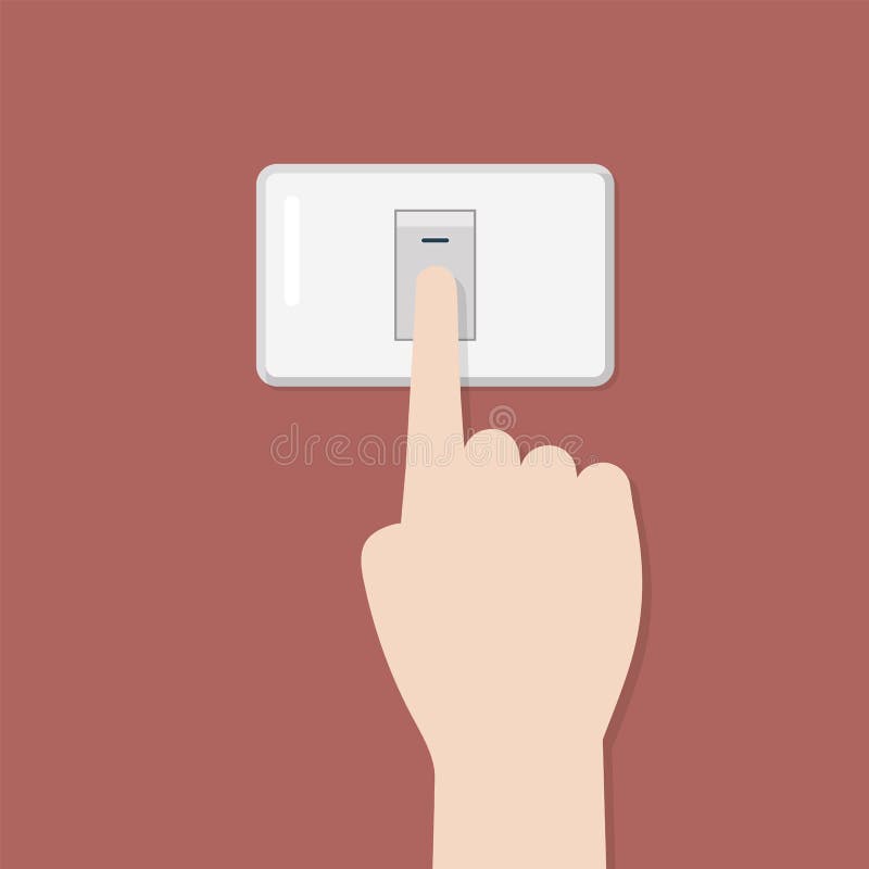 Electronic Key with Electronic Switch on/off Stock Illustration ...