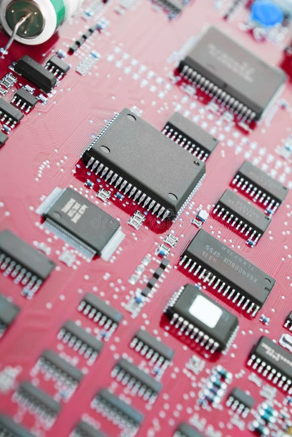 Electronic system board stock image. Image of circuit - 10585987