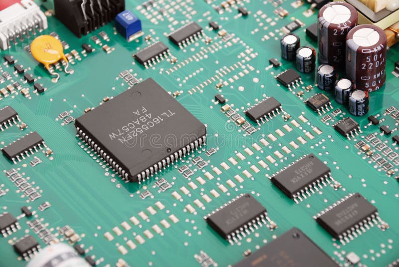 Electronic system board stock photo. Image of generated - 12883320