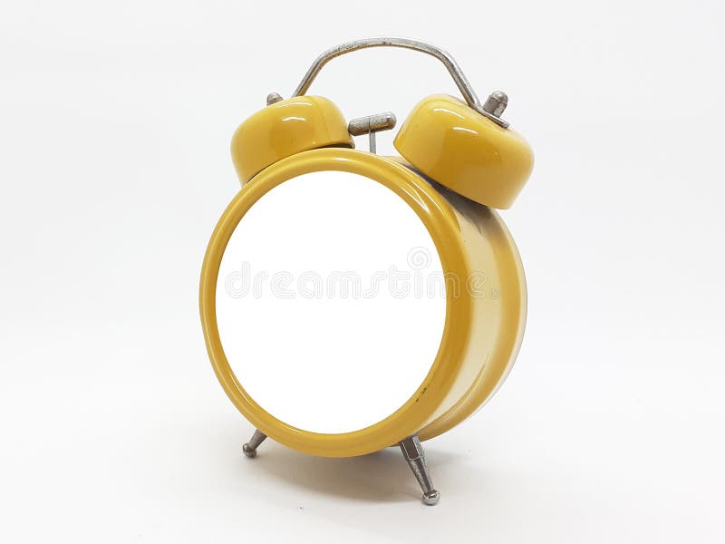 Electronic Table Clock Back Machinery in White Isolated Background 01 ...