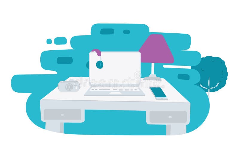 An electronic in table stock vector. Illustration of drawing - 221686753