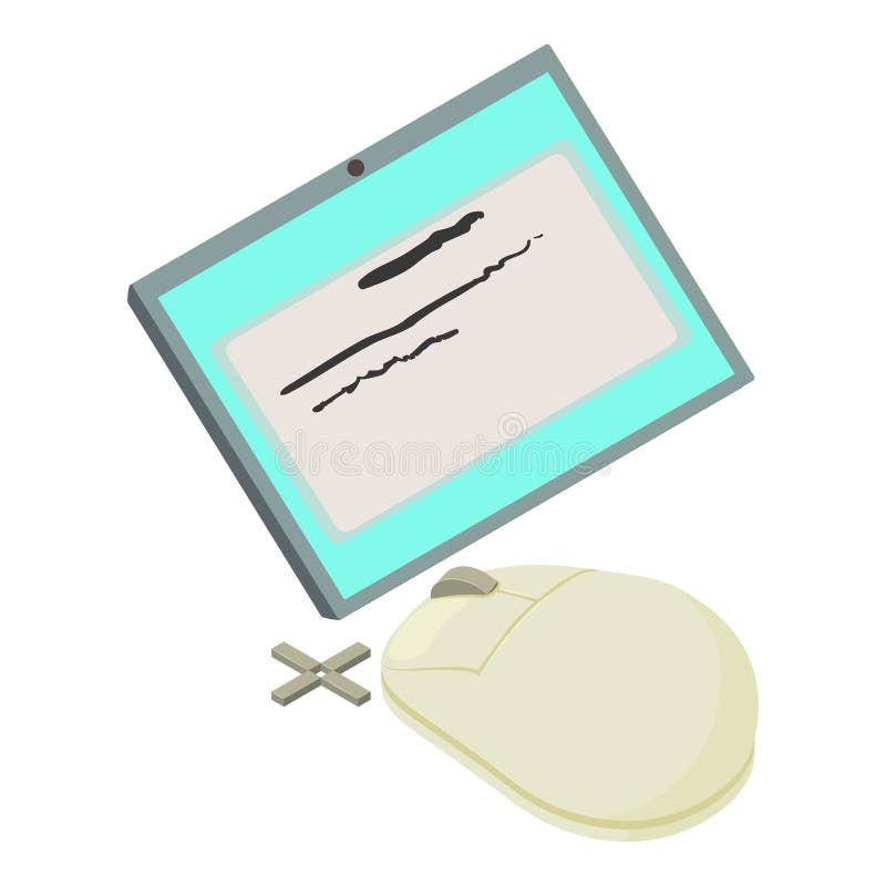 Electronic Tablet Icon Isometric Vector. Digital Tablet and Computer ...