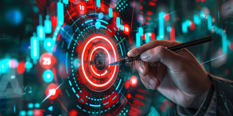 Electronic Target Computer Technology Stock Photo - Image of network ...