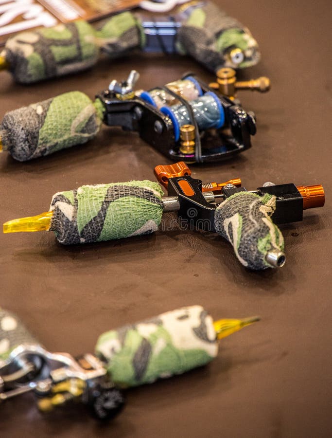 Electronic tattoo machine stock photo. Image of artist - 83710370