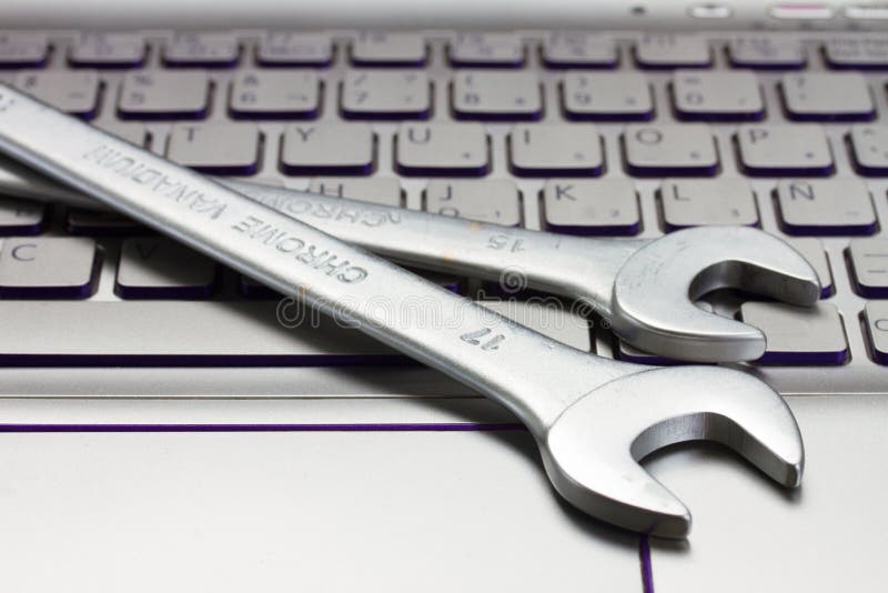 Computer repair concept stock image. Image of close, fixing - 7062807